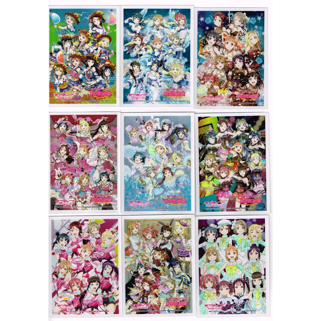 special Set สลีฟLovelive วง Aqours และ µ's เซ็ต22ซอง,21ซอง,16ซอง สาย ...