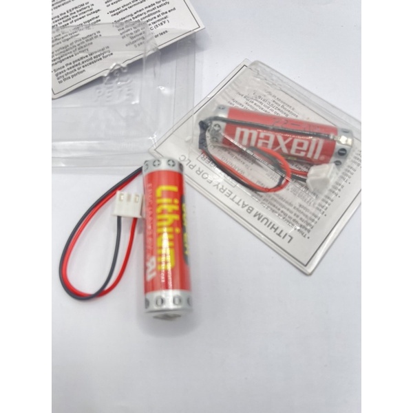 ER6C AA 3.6V 1800mah Maxell แบตเตอรี่ลิเธียมสำหรับPLC หัวแจ็คขาวmaxell | Shopee Thailand