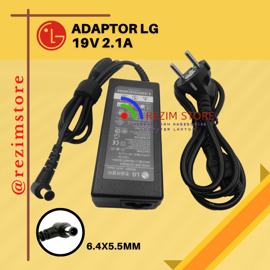 LG 19V 2.1A LED TV Monitor Charger Adapter ฟรีสายไฟ | Shopee Thailand