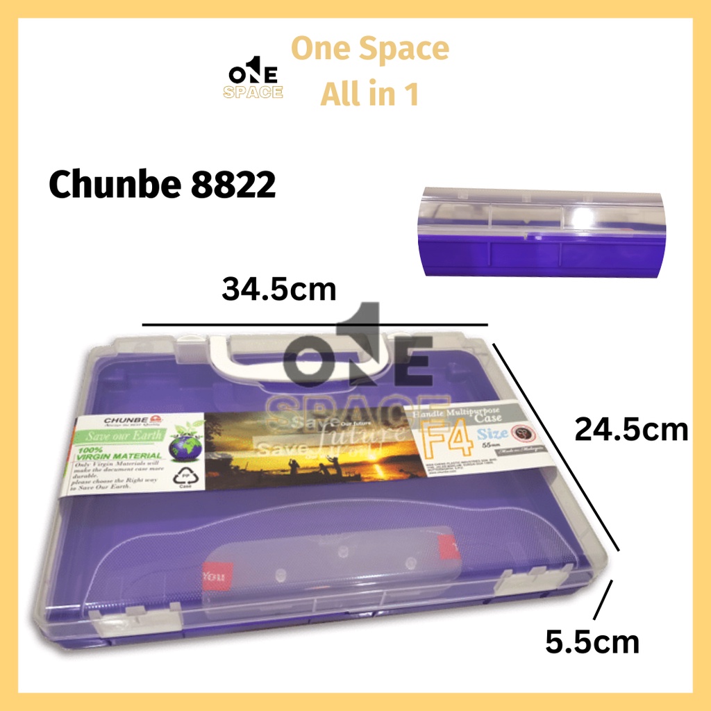 เคสเอกสาร Chunbe 8822 F4 ขนาด 55 มม. พร้อมคลิปหนีบ | Shopee Thailand