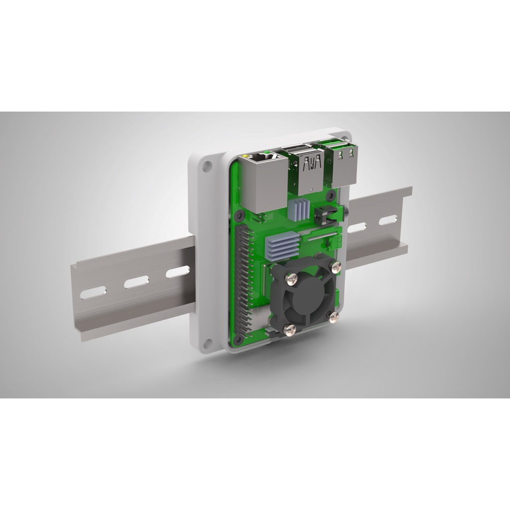 กล่องใส่เคส DIN Rail Raspberry Pi 4 รุ่น B - Z3D | Shopee Thailand