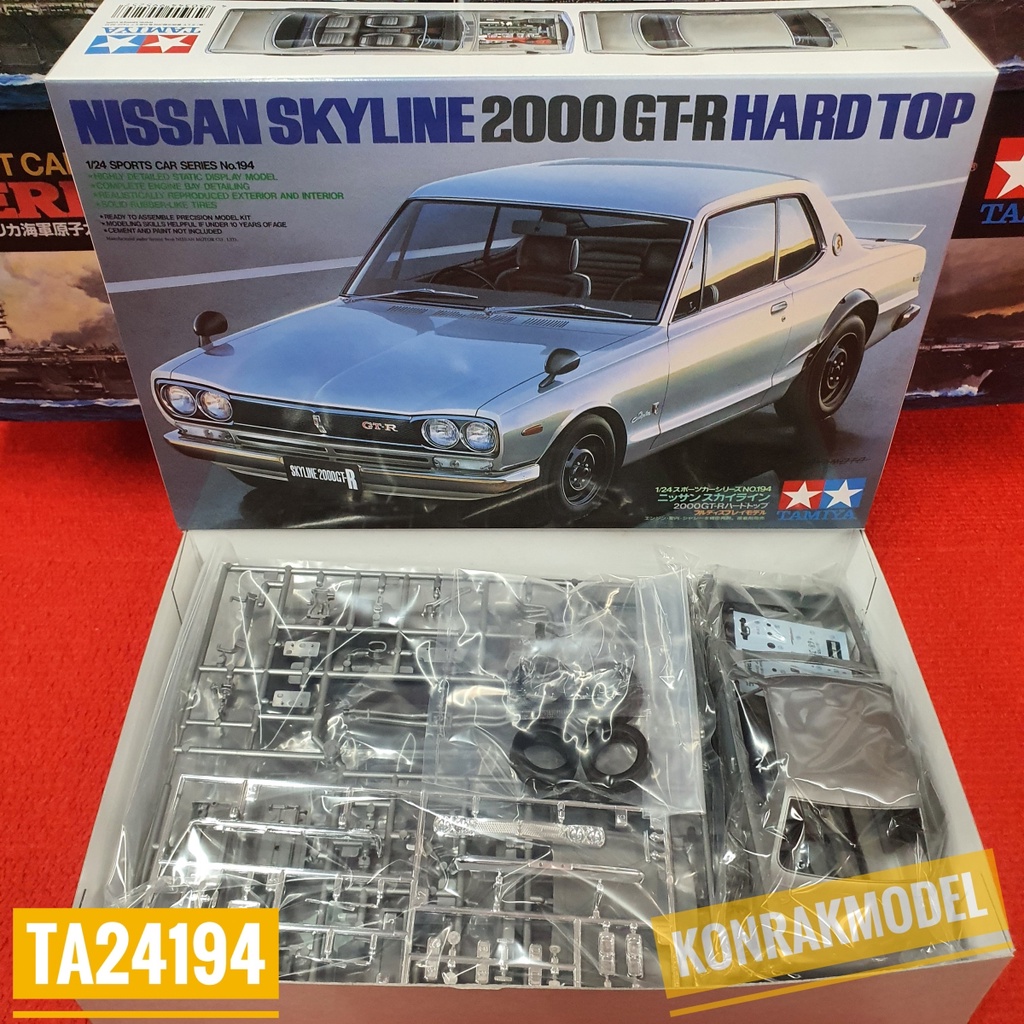 TAMIYA 24194 NISSAN SKYLINE 2000 GT-R HARD TOP [1/24] (มีเครื่องยนต์ ...