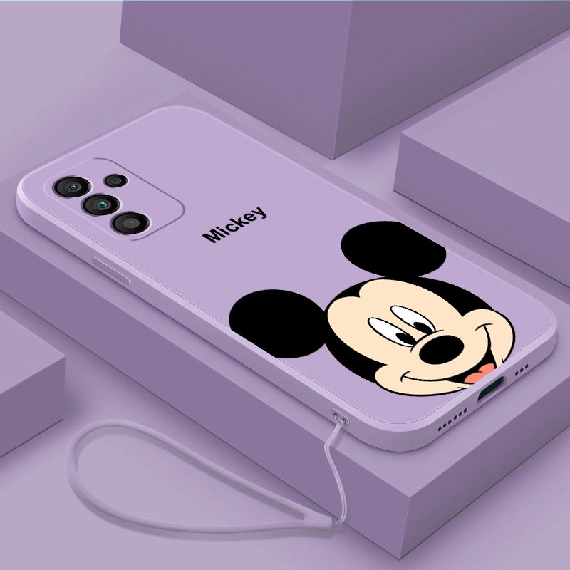 Samsung Galaxy A56 A36 A26 A16 A06 A55 A35 A15 5G A14 5G A34 A54 5G Stylish Mickey Mouse ยางฝา ...