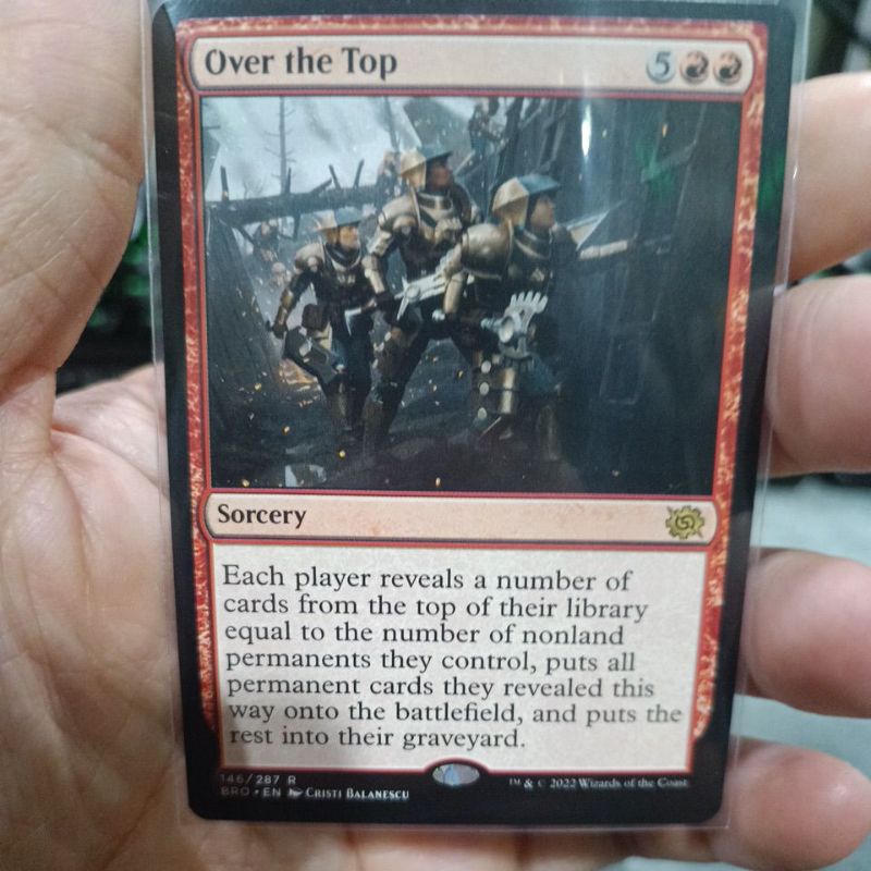 Over the Top MTG Single Card The Brothers War | Shopee Thailand
