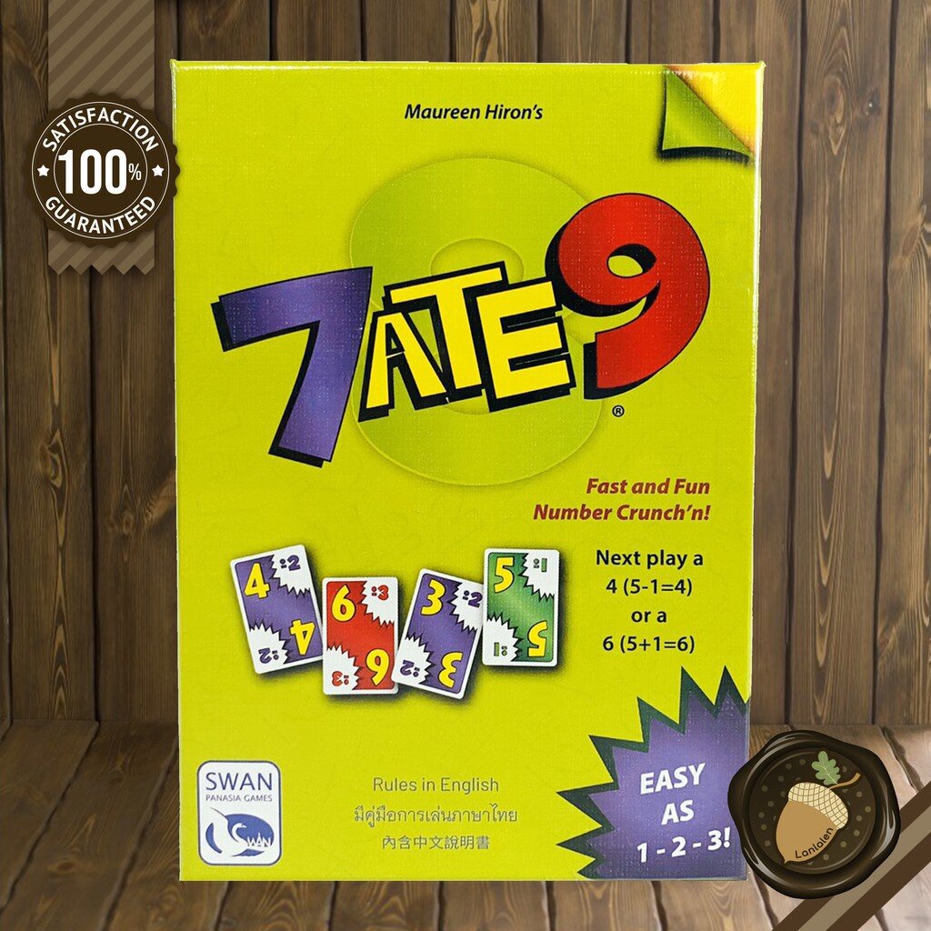 7 Ate 9 บอร์ดเกม คู่มือภาษาไทย/อังกฤษ | Shopee Thailand