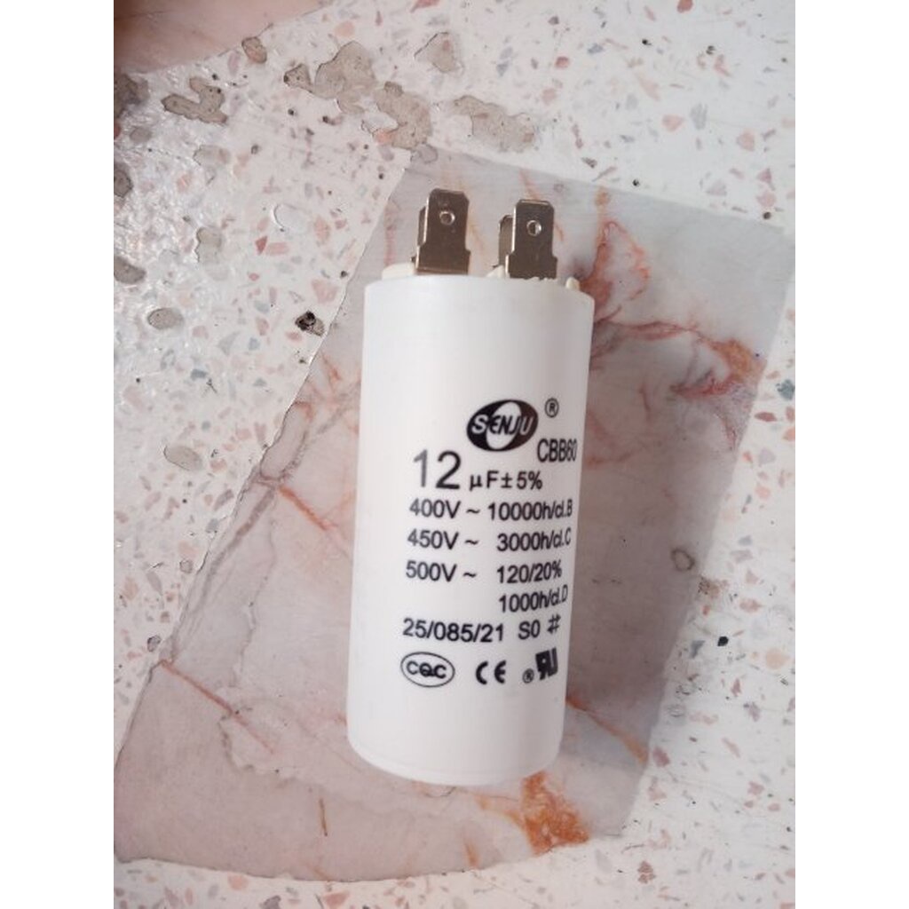 คาปาซิเตอร์ SJ 12 uF 450V. CAPACITOR 12uF 450V. (แบบเสียบ) | Shopee ...