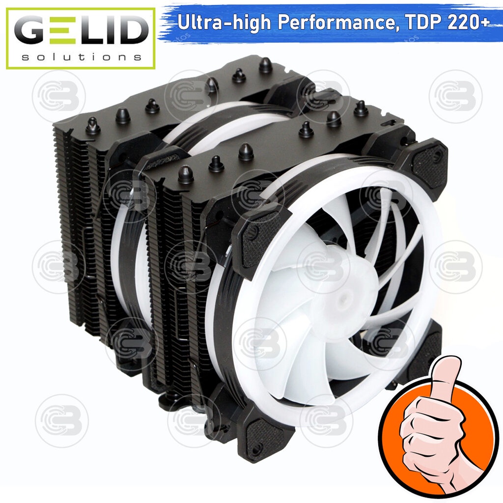 [CoolBlasterThai] GELID GLACIER BLACK High Performance Twin-Tower ...