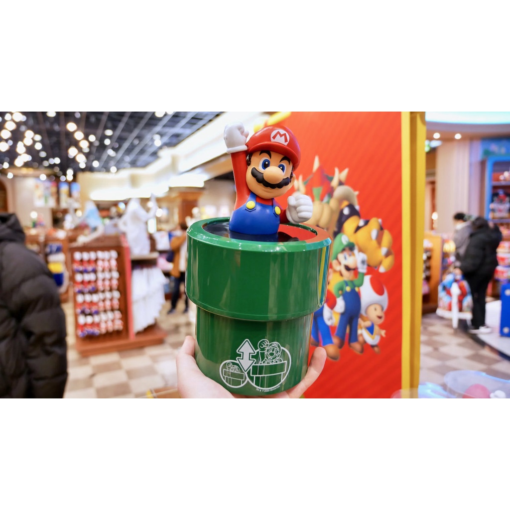 USJ Super Nintendo World Super Mario Figure Bucket with Cookies inside ...