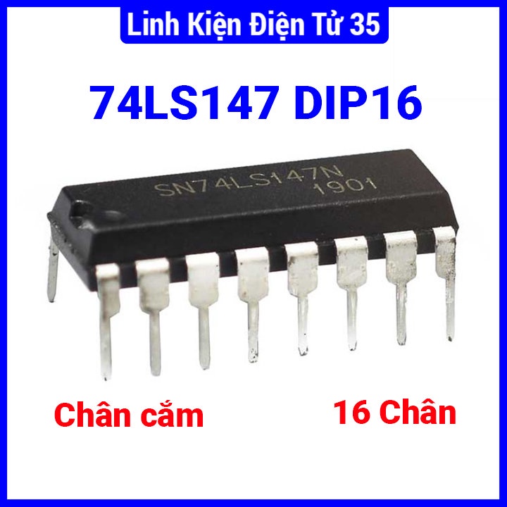 Ic 74LS147 Priority Encoder 10 ถึง 4 Priority Encoder pin DIP16 ...