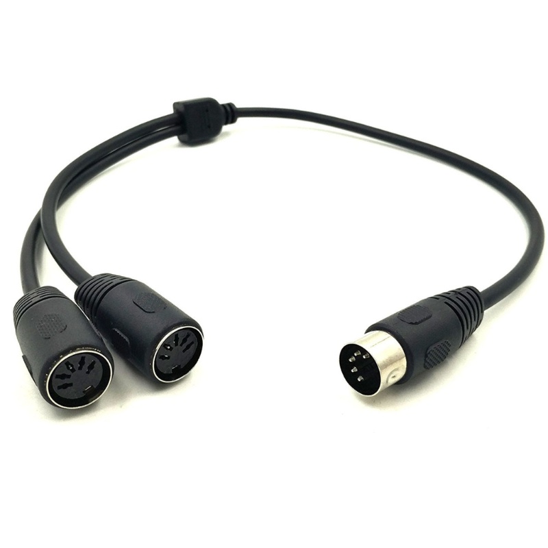 Yml3 MIDI Sync Breakout Cable ชายหญิง DIN 5-Pin Splitter Y อะแดปเตอร์ ...