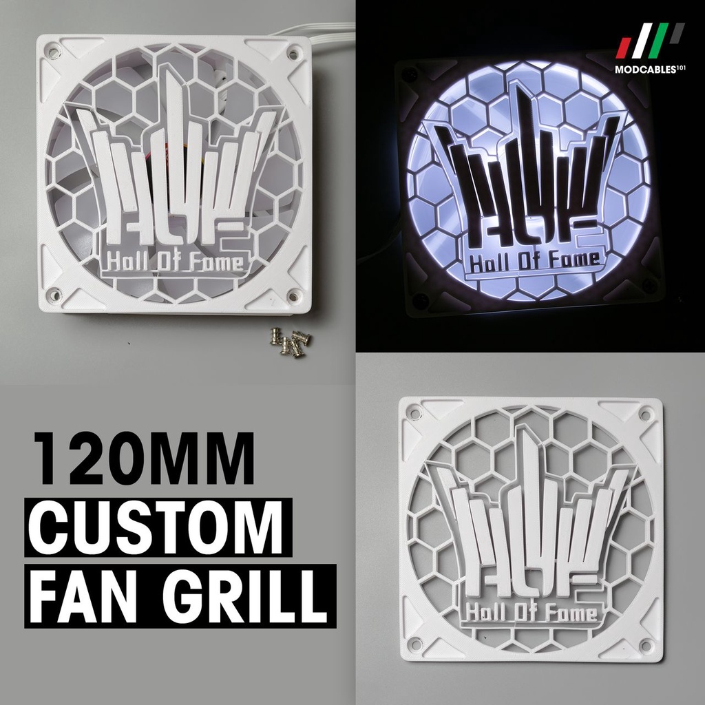 Custom PC Fan Grill Cover 120mm กรอบพัดลมคอมพิวเตอร์ขนาด 120mm พร้อมน ...