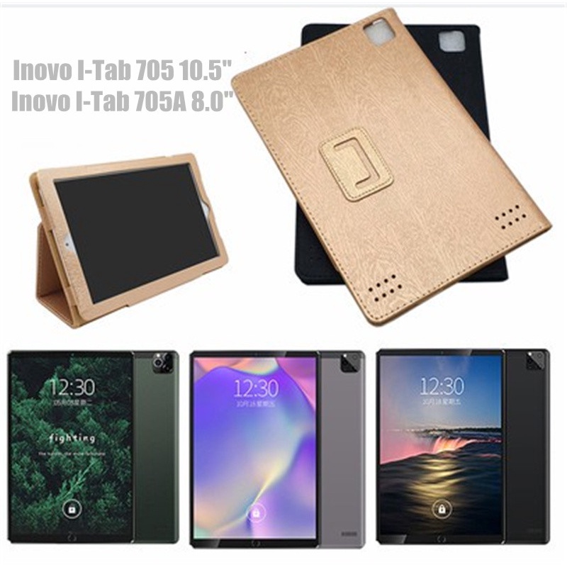 Stand Case For Inovo I-Tab 705 10.5 inch Flip Stand Cover PU Leather ...