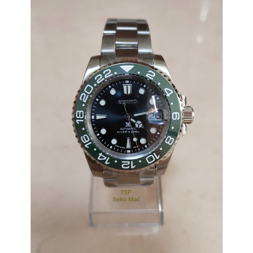 Seiko Mod GMT Master Green Prospex Edition | Shopee Thailand