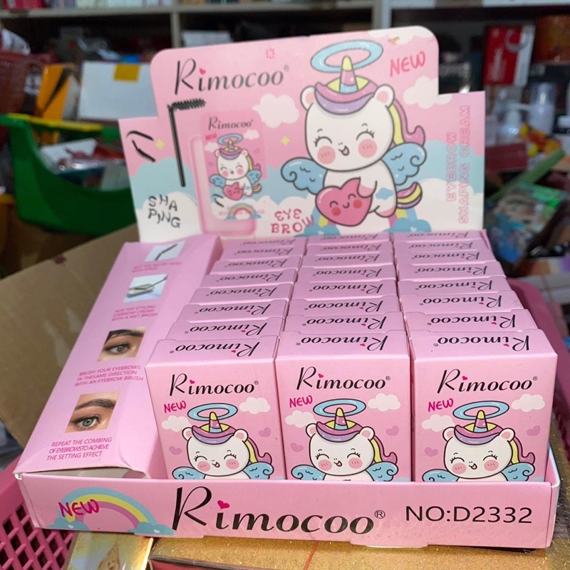 Rimocoo แว็กซ์ คิ้ว Kiss Beauty Eyebrow Styling Soap แว็กซ์ เนื้อใส ปัด ...