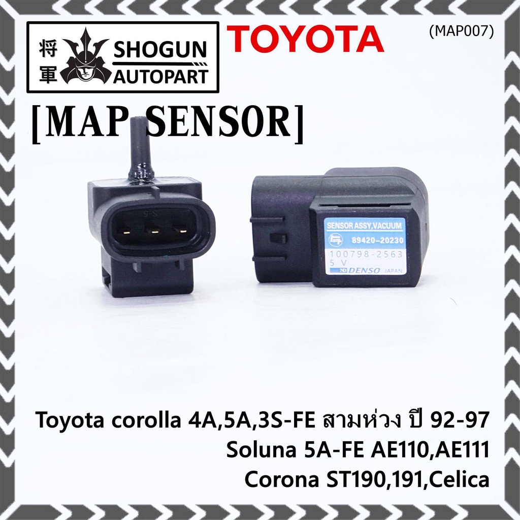 MAP Sensor ของใหม่ Toyota corolla 4A,5A,3S-FE สามห่วง 92-97Soluna 5A-FE ...