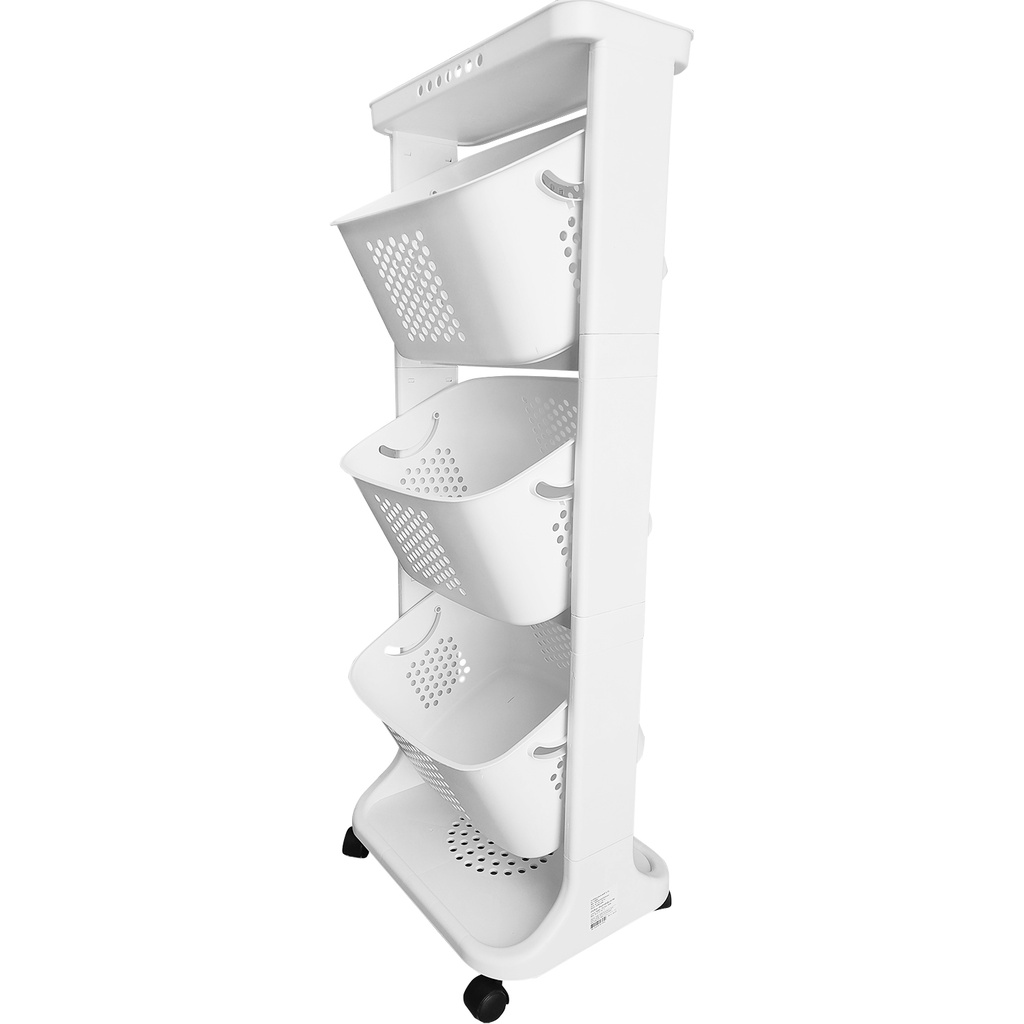 ตะกร้าสวิง 3 ชั้น 1026M3 สีขาว | Shopee Thailand
