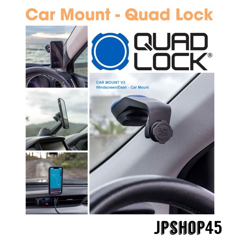 Car - Suction Windscreen/Dash Mount Quad Lock ที่ยึดมือถือรถยนต์ ...