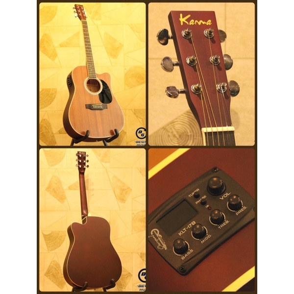 กีต้าร์โปร่งไฟฟ้า41นิ้วเสียงดีมากลดกระหน่ำ60% ด่วน!!! KAMA k-4145cเล่น ...