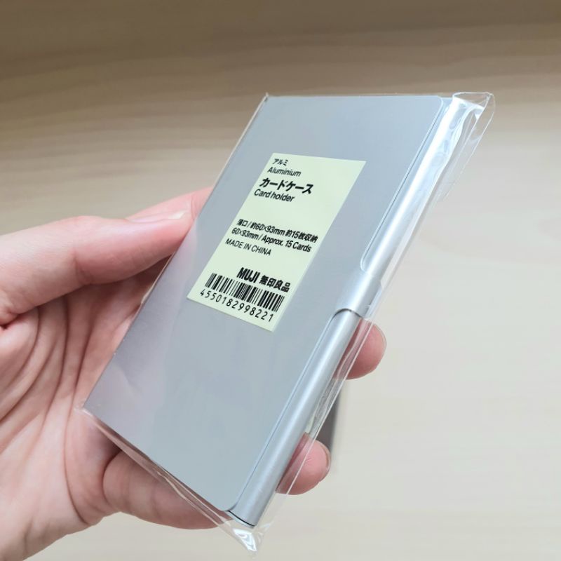 Muji card holder กล่องใส่นามบัตร มูจิ | Shopee Thailand