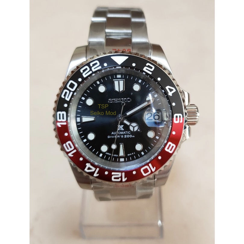 Seiko Mod Coke GMT Master Prospex Edition | Shopee Thailand