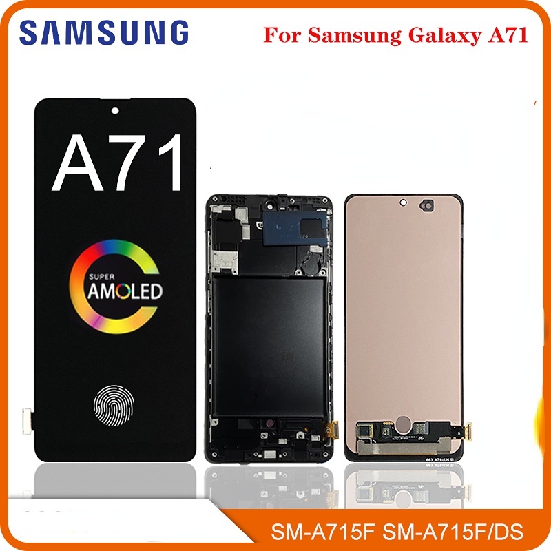 Super AMOLED สําหรับ Samsung Galaxy A71 4G A715 A715F A715FD จอแสดงผล ...