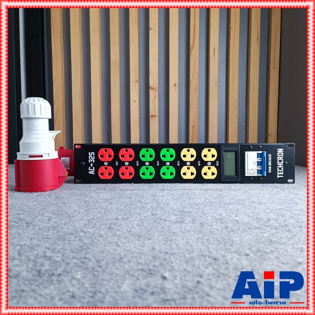 3เฟส TECHCRON AC-32S ชุดโหลดไฟ 3เฟส ปลั๊กคละสี *สีแดง* ปลั๊กโหลดไฟ วัสดุเป็นเหล็ก พร้อมจอแสดงผล ...
