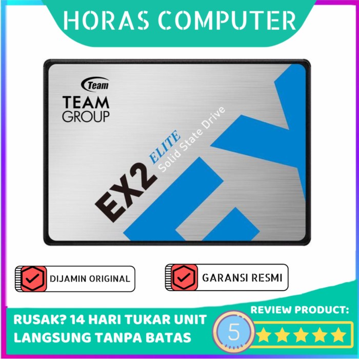 Ssd TeamGroup EX2 Elite แฟลชสปีด 2.5 นิ้ว 512GB SATA III 3D NAND 520Mbp | Shopee Thailand