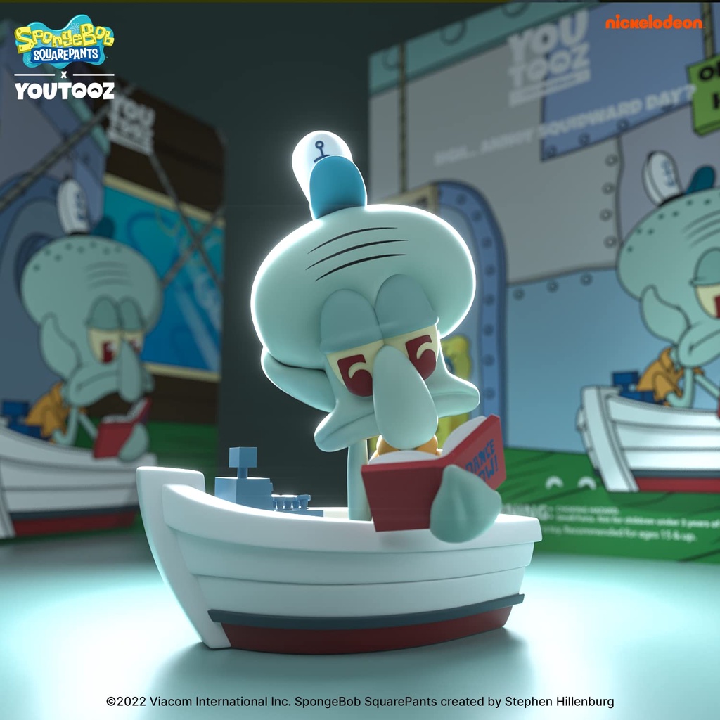 SpongeBob SquarePants Bored Squidward Vinyl Figure | Shopee Thailand