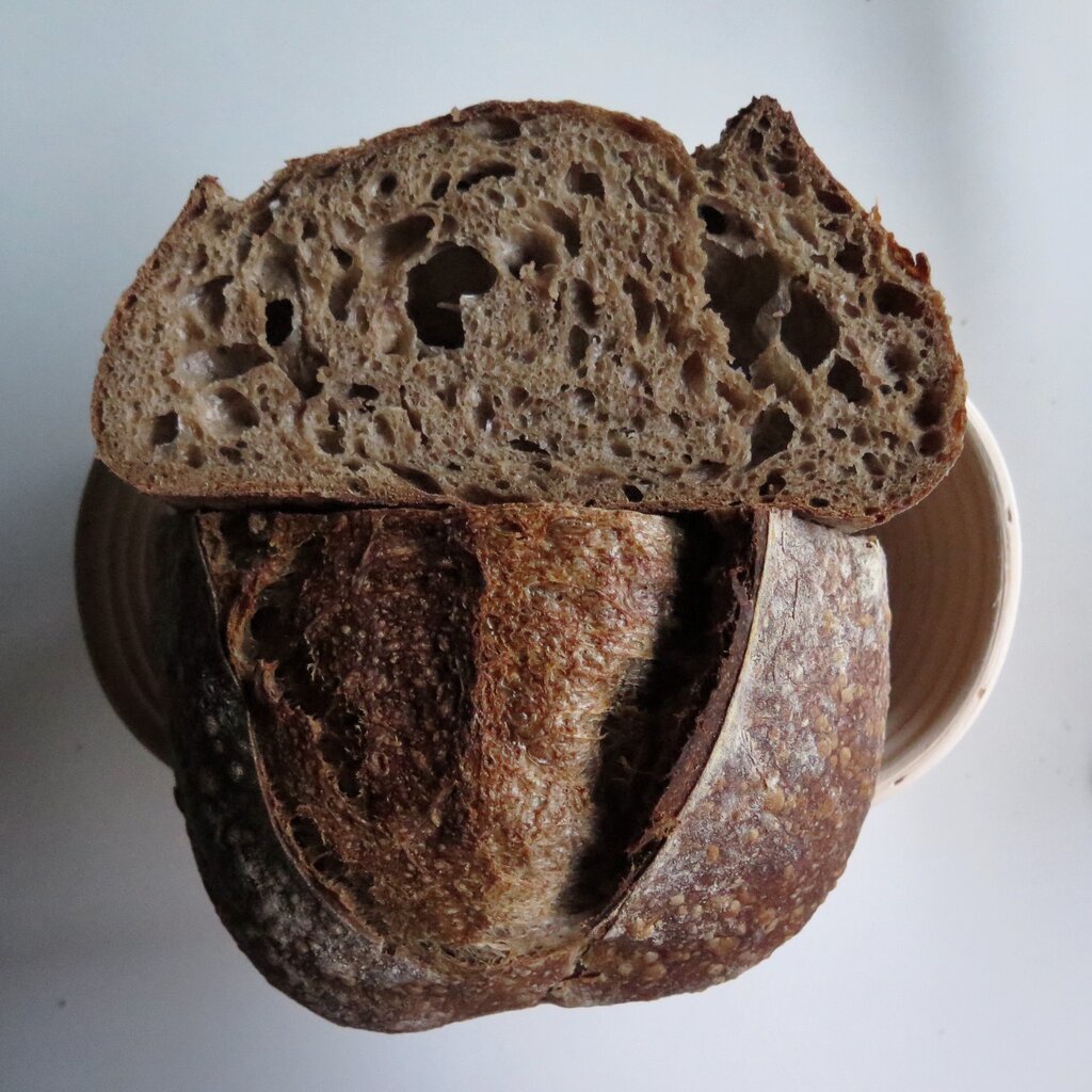 Roasted Rye Malt Sourdough (เจ, 16% Whole Wheat, Vegan) | Shopee Thailand