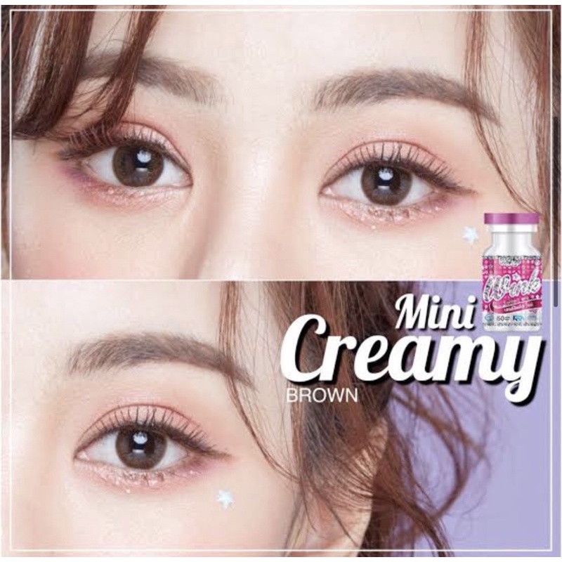 คอนแทคเลน wink ลาย Mini Creamy | Shopee Thailand