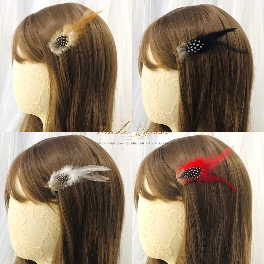 กิ๊บขนนก ไซส์มินิ น่ารักมาก เป็น กิ๊บขนนก สไตล์ Gasby โบฮีเมี่ยน แฮนด์ ...