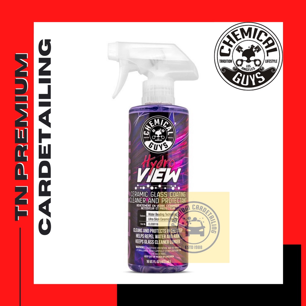 Chemical Guys HYDROVIEW CERAMIC GLASS CLEANER & COATING (16 oz) (ของแท้ ...