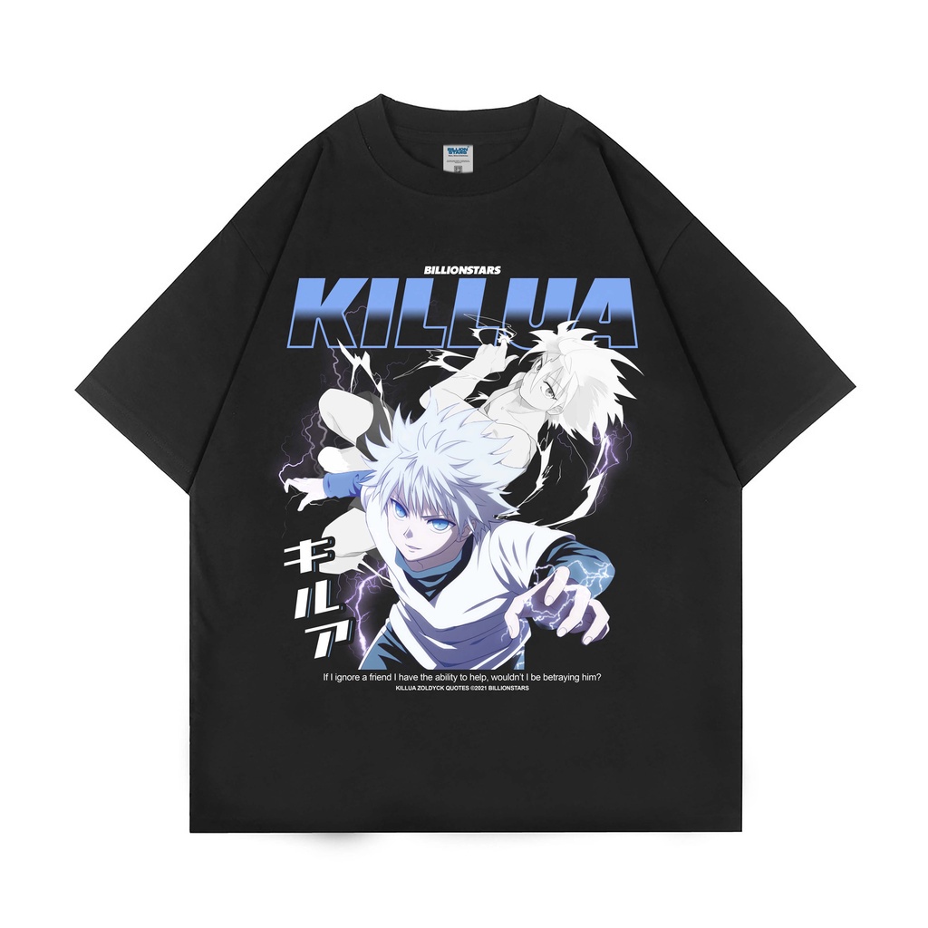 เสื้อยืด | ขนาดใหญ่ | Kilua HUNTERXHUNTER | สีดํา | Billionstars ...