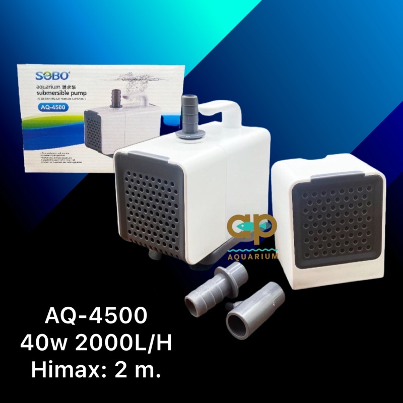 ปั๊มน้ำ สำหรับตู้ปลา บ่อปลา SOBO AQ Series AQ-4500 AQ-5500 AQ-6500 AQ-7500 ทำน้ำพุน้ำตกน้ำ ...