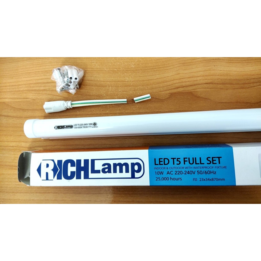 RICHLAMP LED T5 10W 3000K 700LM (87CM.) | Shopee Thailand