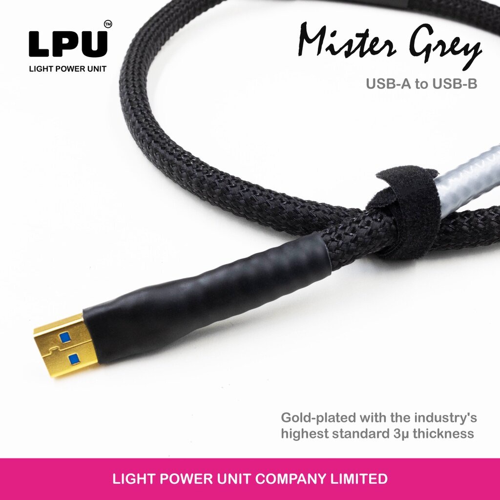 LPU Mister Grey series ( USB-A to USB-B ) สายเชื่อมต่อสำหรับเครื่อง ...