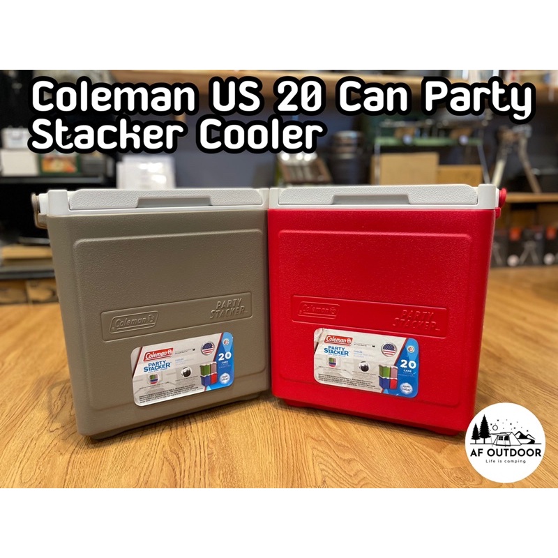 +พร้อมส่ง+ Coleman US 20 Can Party Stacker Cooler นำเข้าจาก USA สีสัน ...