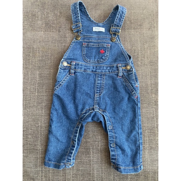 NEW ใหม่ CHANEL2HAND99 POLO BABY SIZE 70 ใหม่ แท้ ชุดเอี๊ยม ผ้ายีนส์ ...