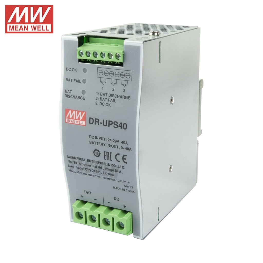DR-UPS40 | MEAN WELL DIN Rail DC UPS Module 24V 40A | Shopee Thailand