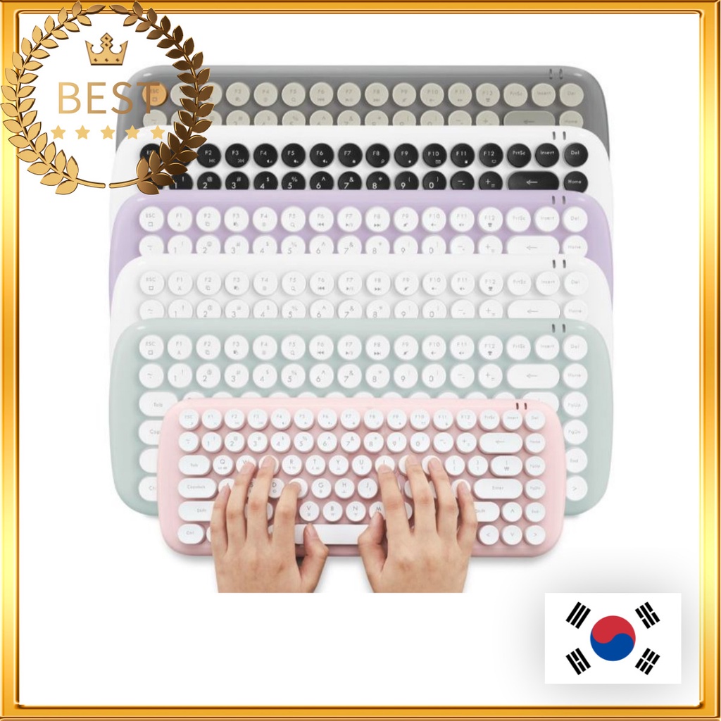 [ACTTO] Btk01 BTK02 BTK03 คีย์บอร์ดบลูทูธไร้สาย 3.0 แนวเรโทร ผลิตใน ...