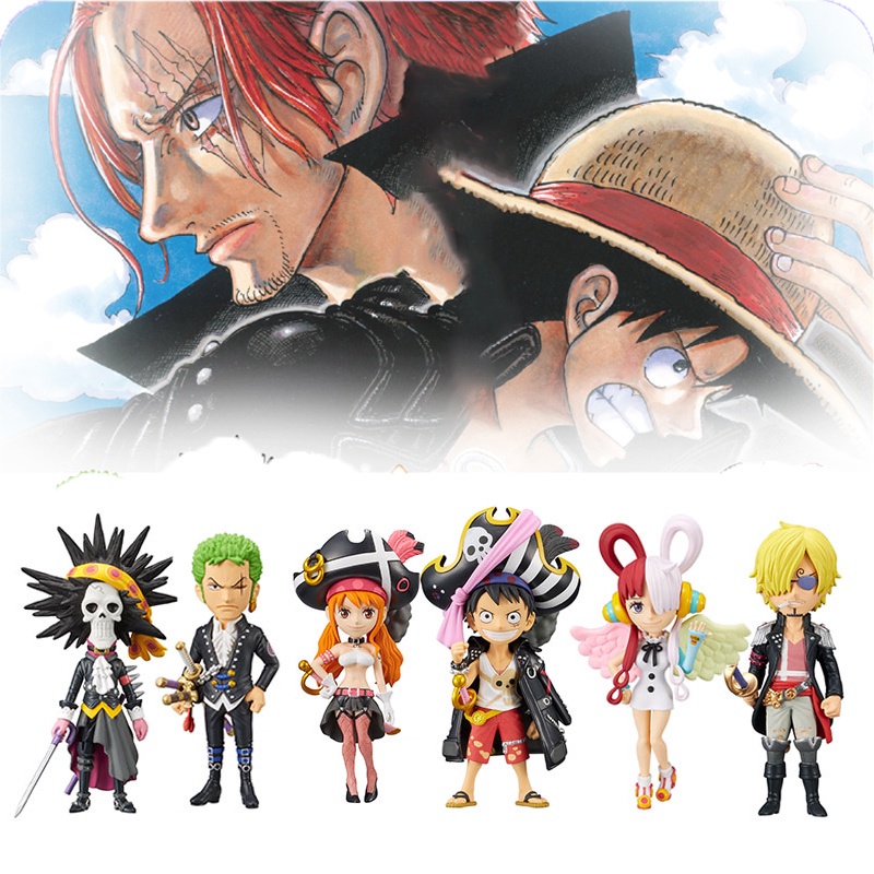 โมเดลฟิกเกอร์ PVC อนิเมะ One Piece Movie Red WCF Figure Luffy Uta Zoro ...