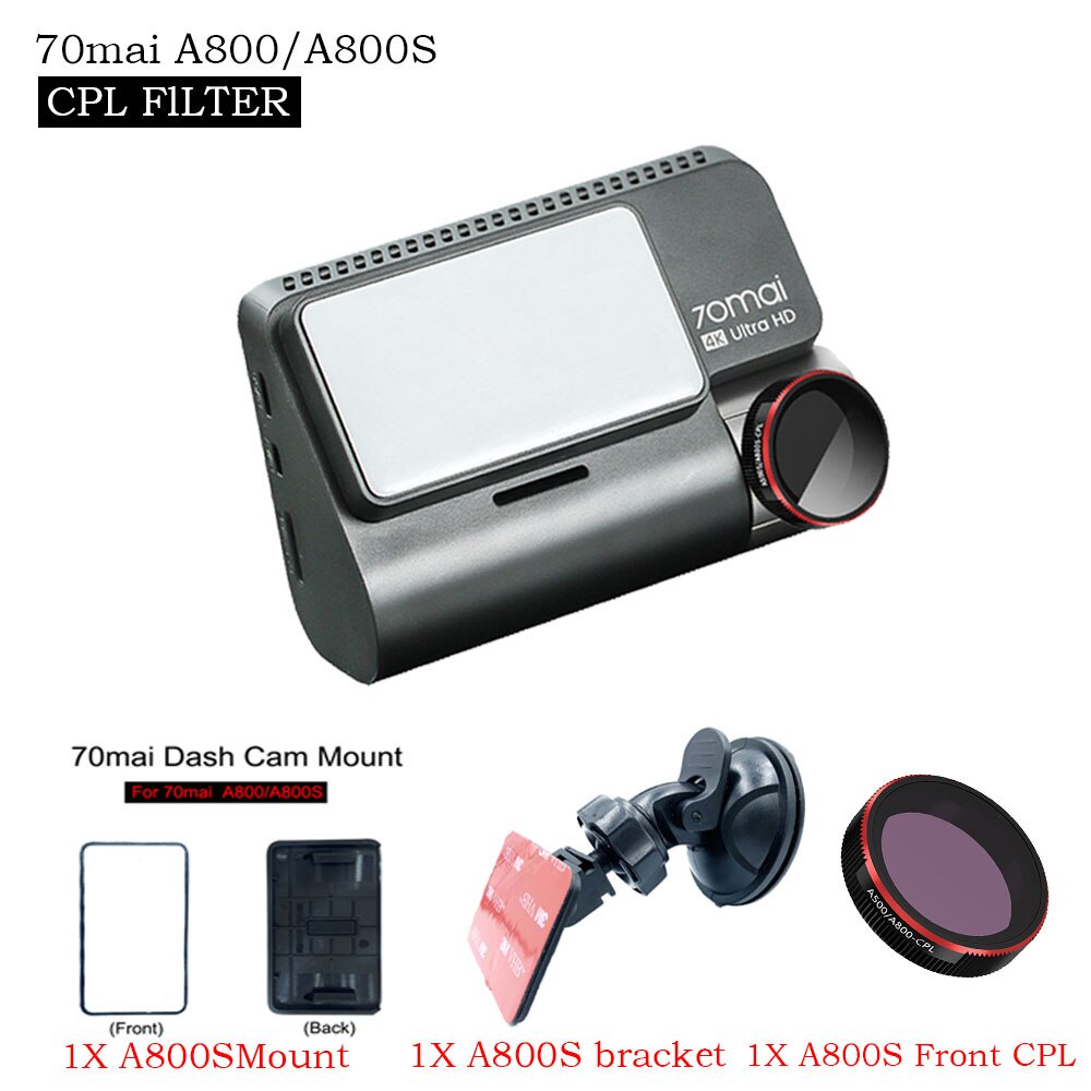 70mai Dash Cam ฐานรองกล้องด้านหลัง อุปกรณ์เสริม สําหรับ A800S CPL หรือ RC06 CPL 70 Mai A800 S ...