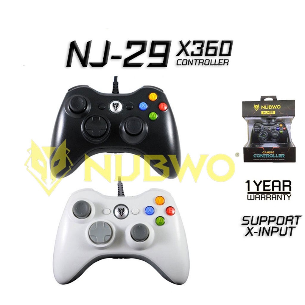 NUBWO NJ-29 จอยเกมส์ For PC & Xbox360 NJ29 มี 2 สี จอยคอนโทรลเลอร์ ...