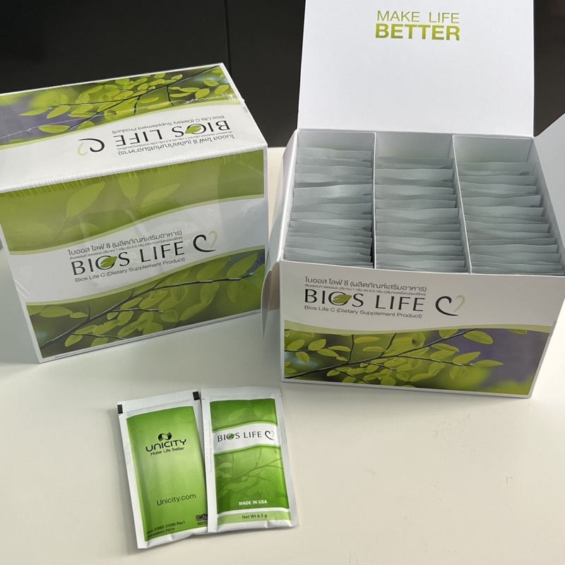 Bios Life C (1 กล่อง 60 ซอง)ไบออสเขียว ไบออสซี ลดไขมันในเลือด | Shopee ...
