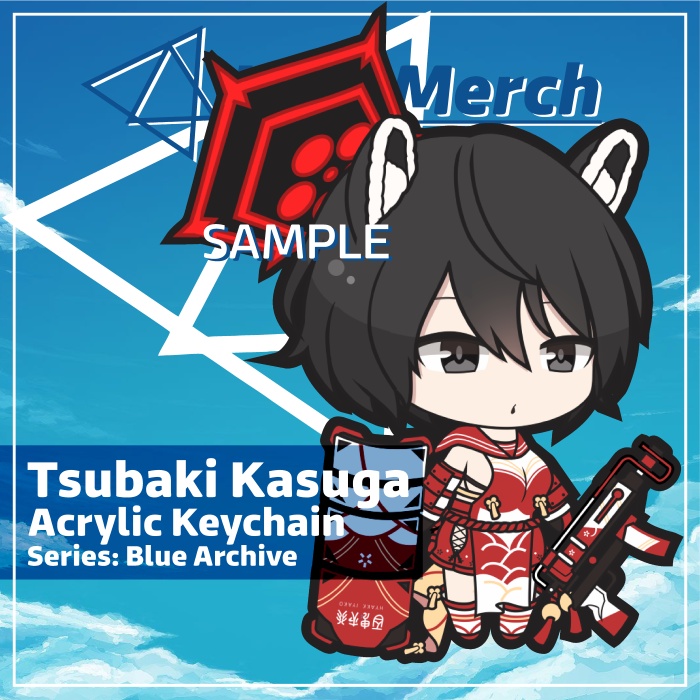 พวงกุญแจ Blue Archive Tsubaki Kasuga | ตัวแทนจําหน่าย Fanmerch Anime ...