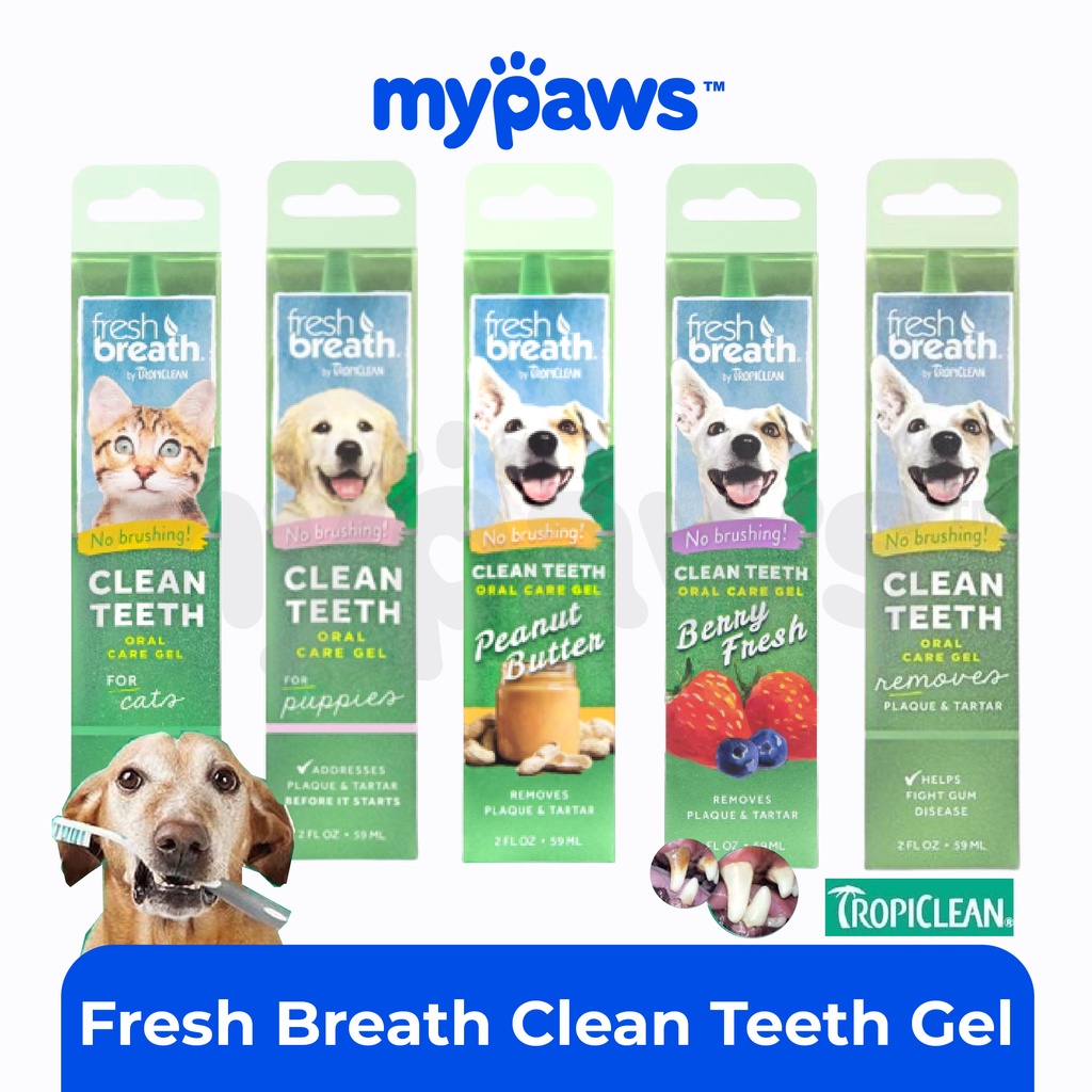 My Paws Fresh Breath Clean Teeth Gel เจลทำความสะอาดฟัน สำหรับน้องหมา ...