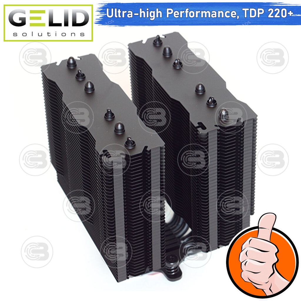 [CoolBlasterThai] GELID GLACIER BLACK High Performance Twin-Tower ...