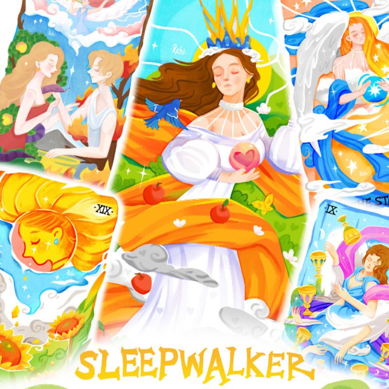 Sleepwalker Tarot ไพ่ยิปซีแท้ลดราคา ไพ่ยิปซี ไพ่ทาโร่ต์ ไพ่ออราเคิล Tarot Oracle Cards | Shopee ...