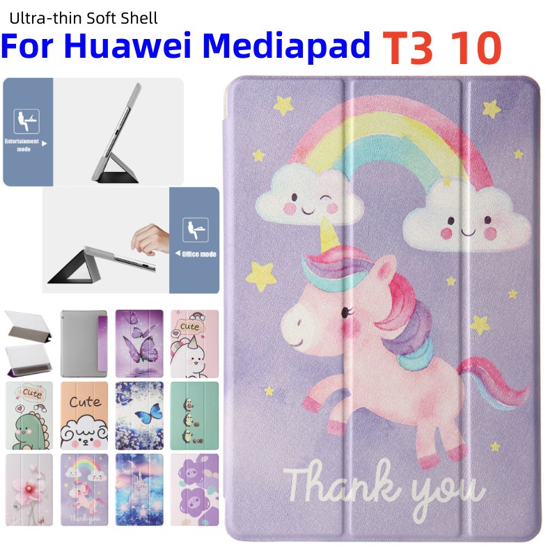 9.6" For Huawei Mediapad MediaPad T3 10 AGS-L03 AGS-L09 AGS-W09 T3 Casing Magnetic Stand Cover ...