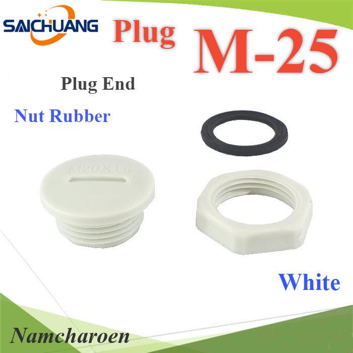 NC ปลั๊กอุดพลาสติก รูเจาะเคบิ้ลแกลนด์ Plug-M25-White | Shopee Thailand